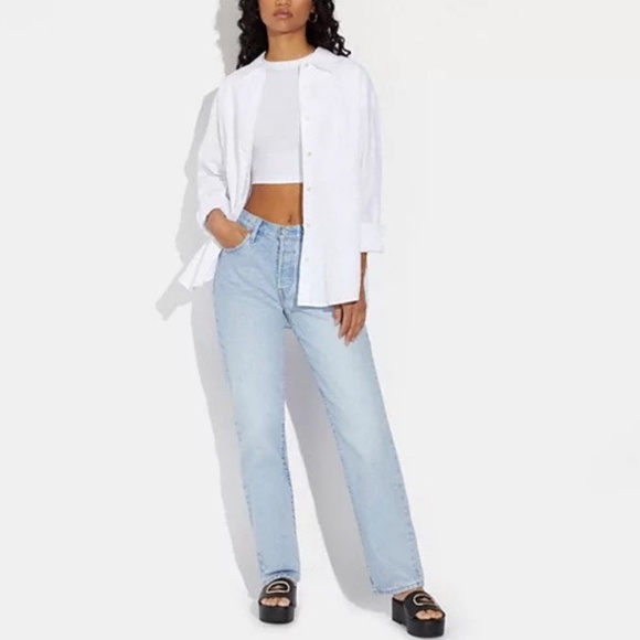 Coach | Tops | Nwt Coach Oversized Wrinkled Button Down Shirt | Poshmark